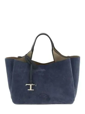 TOD'S Mini Leather Tote Bag - Blue