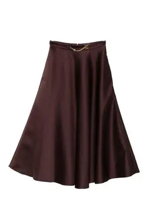 Elisabetta Franchi Midi Skirt - Brown