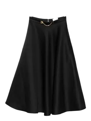 Elisabetta Franchi Midi Skirt - Black