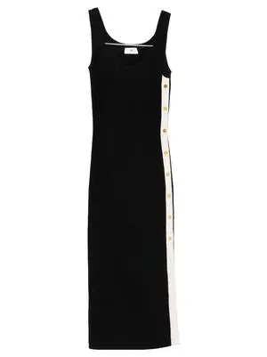 Elisabetta Franchi Knitted Midi Dress - Black