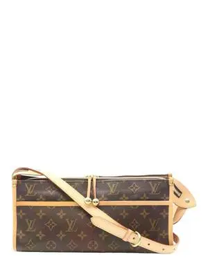 LOUIS VUITTON 2006 Popincourt Monogram Canvas Shoulder Bag - Brown