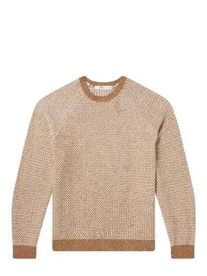 TOM FORD Tonnta Linen, Cotton And Cashmere-blend Sweater - Brown