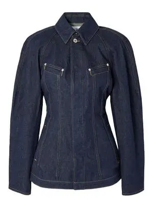 Jean Paul Gaultier Paneled Denim Jacket - Blue