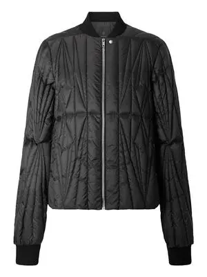 Rick Owens Moncler Logo-appliquéd Quilted Shell Down Jacket - Black