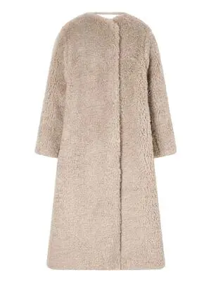 Maria Mcmanus Maria McManus Wrap Fleece Coat Beige