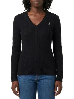 Polo Ralph Lauren Ralph Lauren Cotton V-neck Sweater - Black