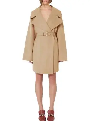 Sportmax Belted Coat - Beige