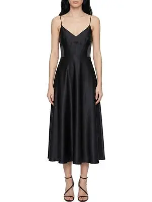 Alberta Ferretti Midi Dress - Black