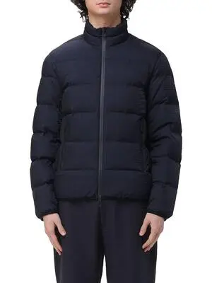 Emporio Armani Quilted Zip-up Jacket - Blue