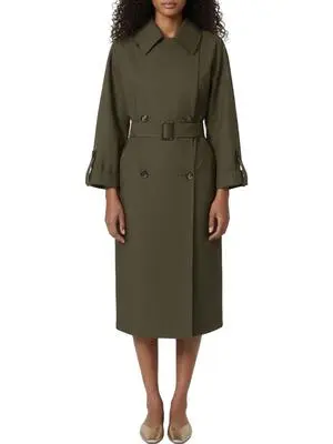 Max Mara Belted Double-breasted Jacket - Brown