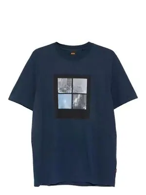 BOSS Graphic-print T-shirt - Blue