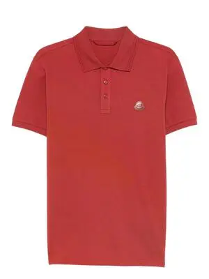 Moncler Logo-appliqué Polo Shirt - Red