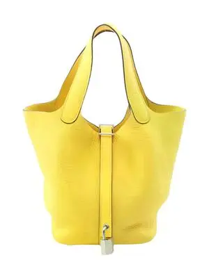 Hermès 2021 Pm Picotin Lock Handbag - Yellow