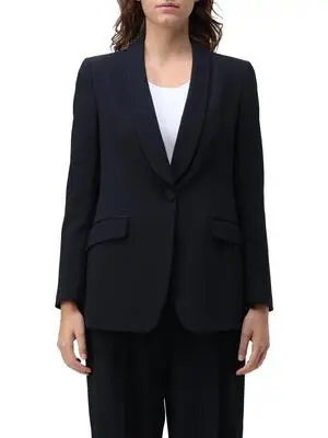 Emporio Armani Viscose Blend Blazer - Black