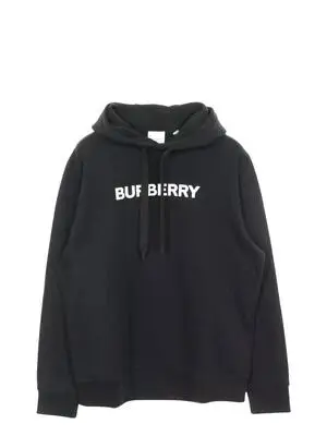 Burberry Logo-print Hoodie - Black