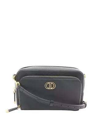 Dior Caro Leather Shoulder Bag - Black