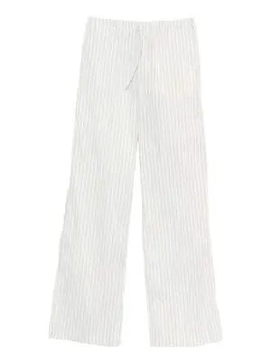 IRO PARIS Lia Striped Drawstring Trousers - White