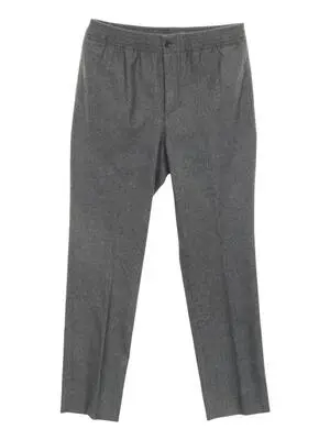 Hermès 2010s Button Pressed Crease Trousers - Grey