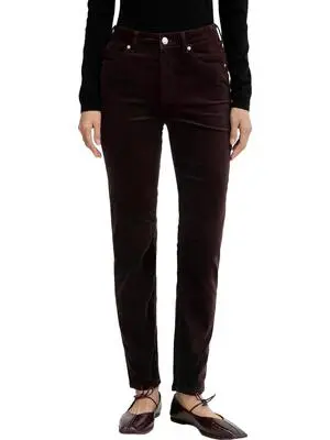 Marc O'polo Corduroy Slim Trousers - Purple