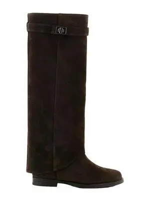PAUL WARMER Hooded Rider Boots - Brown
