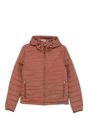 Moncler Chitu Quilted Hooded Jacket Brown