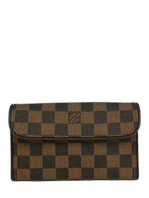 LOUIS VUITTON 2001 Pochette Damier-pattern Belt Bag - Brown