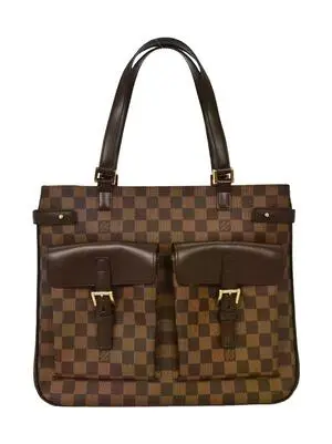 LOUIS VUITTON 2005 Uzes Damier-pattern Tote Bag - Brown