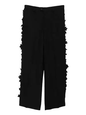 JNBY Ruffled-edge Trousers - Black