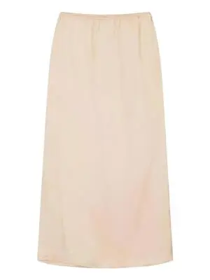 LESS Silk Midi Skirt
