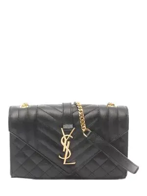 Saint Laurent Small Envelope Crossbody Bag - Black
