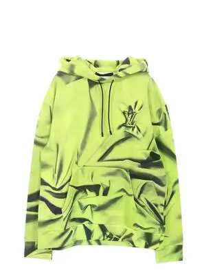 LOUIS VUITTON Graphic-print Hoodie - Yellow