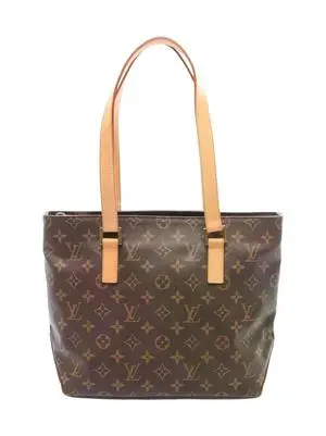 LOUIS VUITTON 2001 Cabas Piano Monogram Tote - Brown