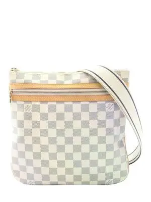 LOUIS VUITTON 2008 Pochette Bosphore Damier Azur Shoulder Bag - White