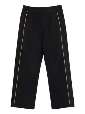 CROQUIS Straight Leg Knitted Trousers - Black