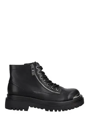 Just Cavalli Side-zip Lace-up Boots - Black