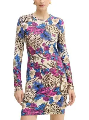 Just Cavalli Animal-print Mini Dress - Neutrals