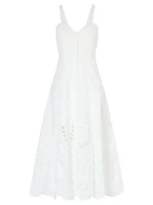 CHARO RUIZ IBIZA Solace Broderie Anglaise Midi Dress