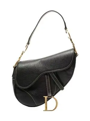 Dior Saddle Leather Bag - Black