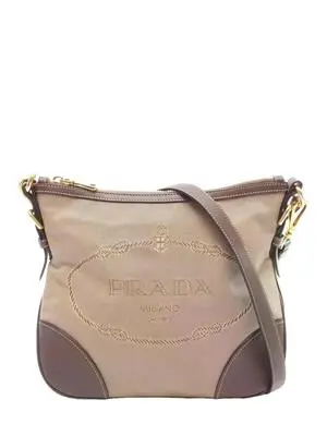 Prada Logo-detail Shoulder Bag - Neutrals