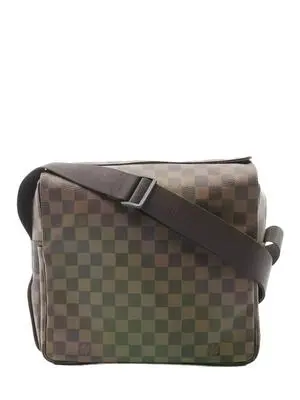 LOUIS VUITTON Naviglio Damier Ebène Shoulder Bag - Brown