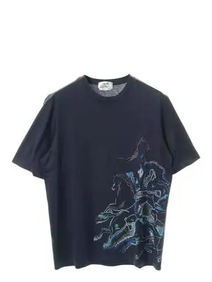 Hermès Graphic-print T-shirt - Blue