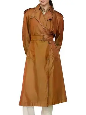 Burberry Double-breasted Trench Coat - Brown
