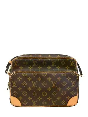LOUIS VUITTON Nile Monogram Canvas Shoulder Bag - Brown