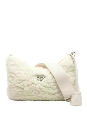 PRADA Wool Shoulder Bag