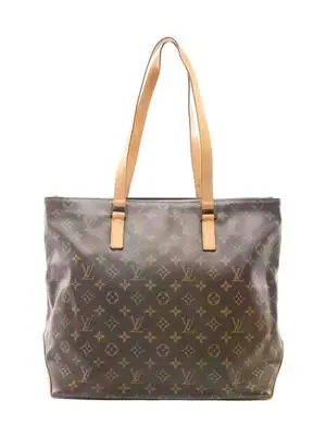 LOUIS VUITTON Cabas Mezzo Monogram Shoulder Bag - Brown