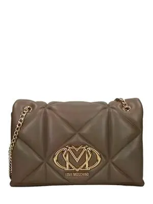Moschino Quilted Shoulder Bag - Brown