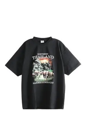 Vetements Thailand Tourist T-shirt - Black