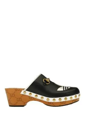 Gucci X Leather Clog - Black