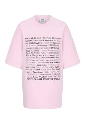 Vetements Printed T-shirt - Pink