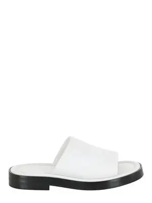 FERRAGAMO Giunone Leather Slide - White